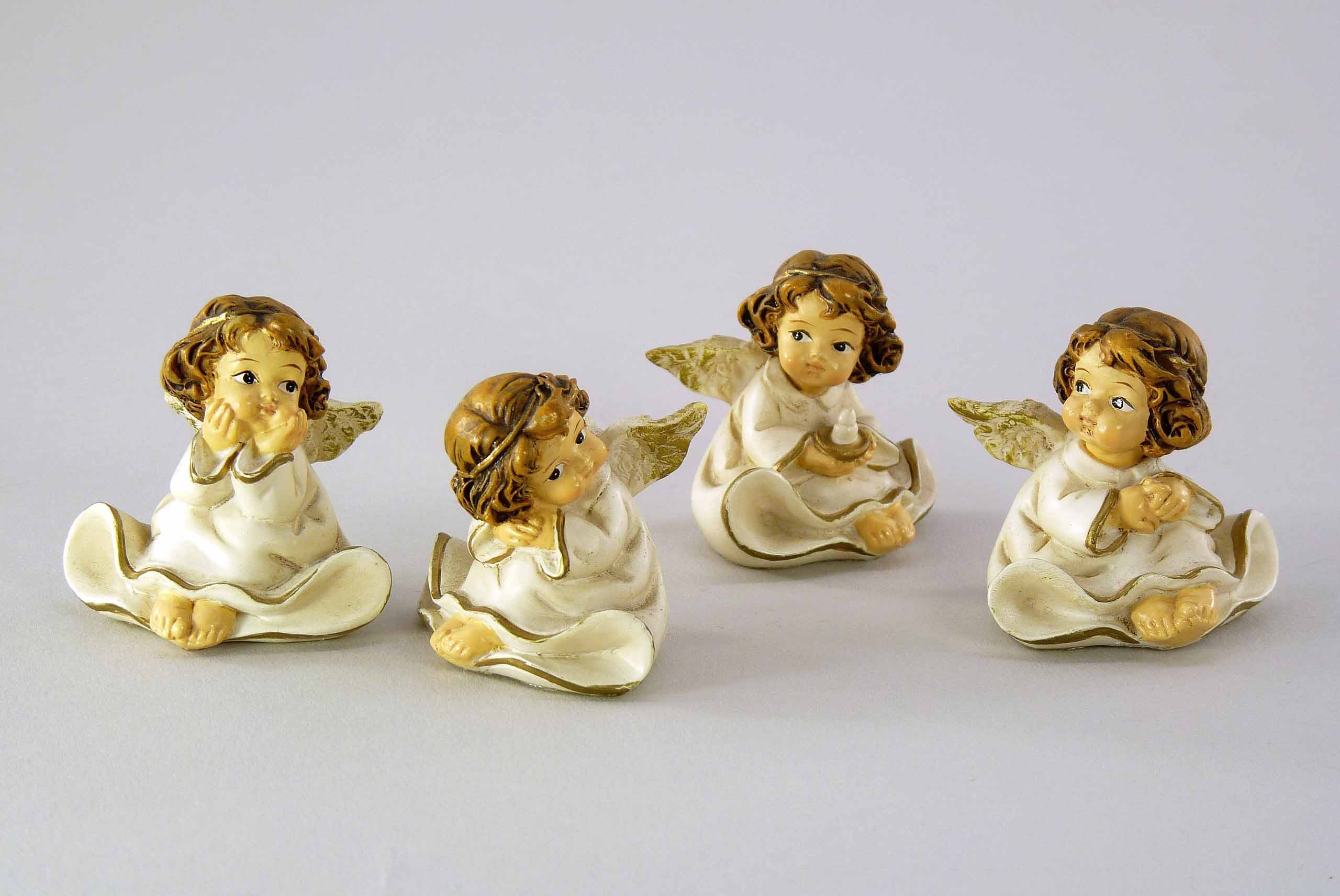 Poly-Engel ''Melli'' stz. weiss-gold sort. H4cm | Weihnachten 2026 ...